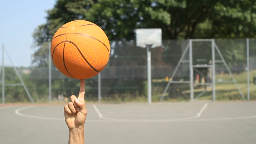 Basketball Balancing and Spinning On Stock Footage Video (100% Royalty ...