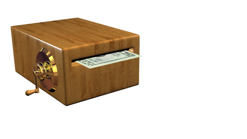 An Ornate Antique Jack-in-the-box Made Of Red Wood And Gold Trimmings ...