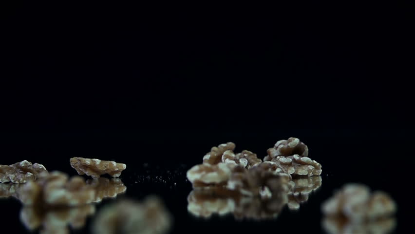 Walnuts Falling in Slow Motion Stock Footage Video (100% Royalty-free ...