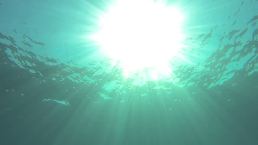 Sun Shining Through Water Sea Stock Footage Video (100% Royalty-free ...