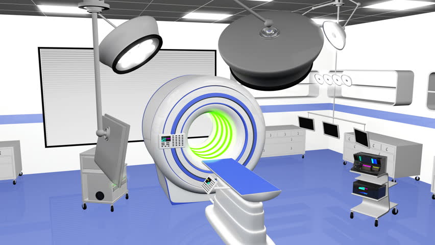High Tech Operation Room Hospital Interior EKG Monitor 4K - 4096 X 2304 ...