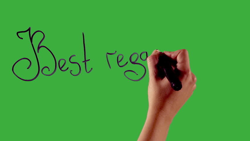 Best Regards - Hand Writing Stock Footage Video (100% Royalty-free ...