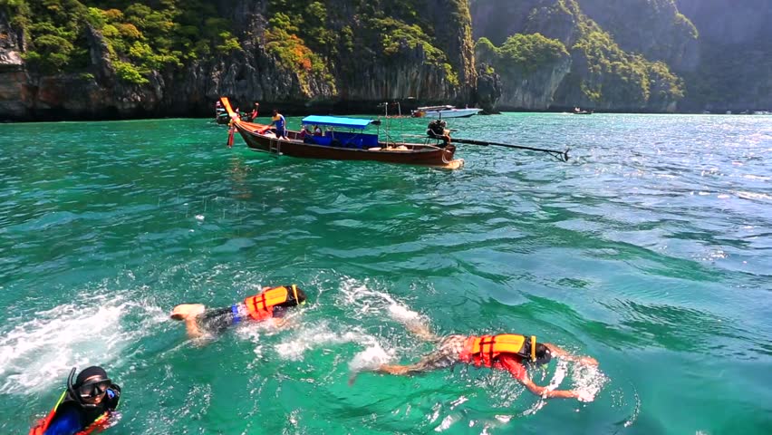 Stock video of maya bay, thailand - circa december | 5390909 | Shutterstock