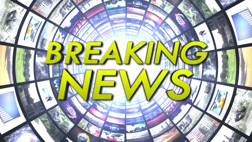 Breaking News Text in Monitors stock-videoer (100 % royaltyfri) 5530859 ...