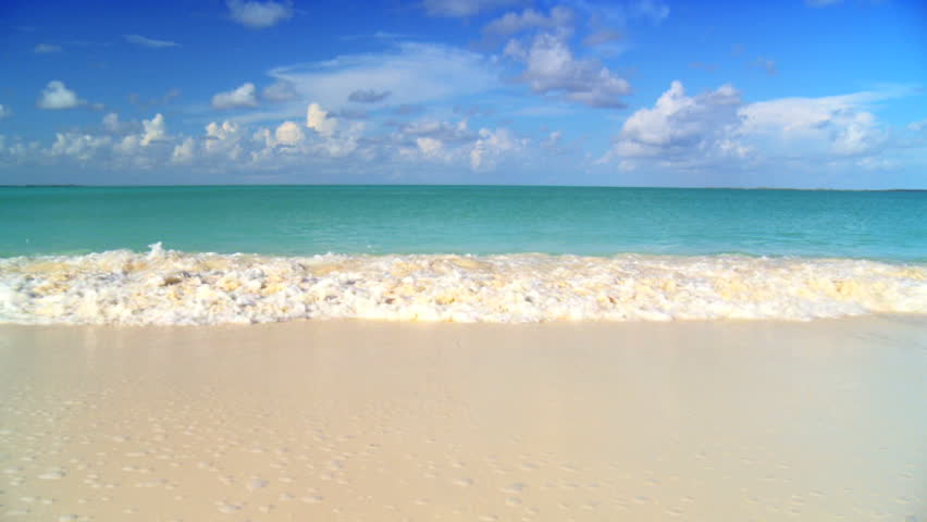 Stock video of aqua green waters washing over stunning | 578689 ...