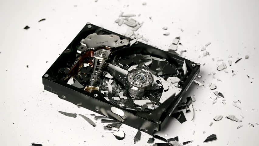 Hard Disk Hammered and Destroyed Stock Footage Video (100% Royalty-free ...