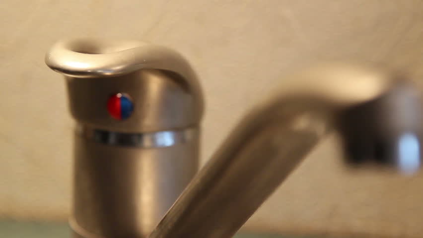 Close-up Of Hand Turning Off Dripping Faucet Stock Footage Video ...