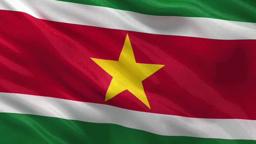 Stock video of flag of suriname gently waving in | 5924399 | Shutterstock