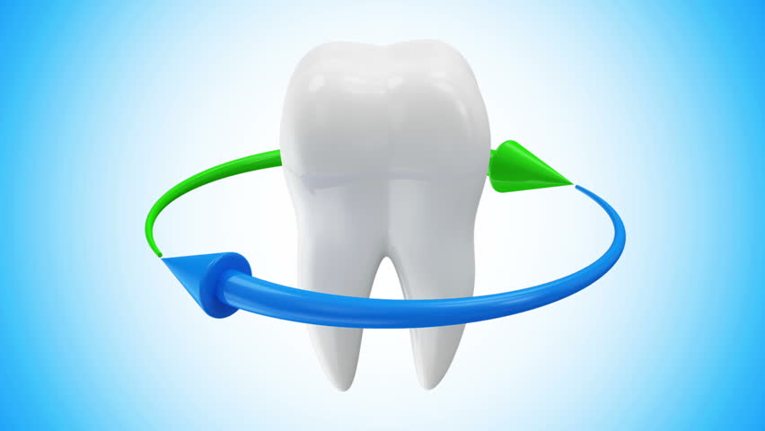 Animation of Tooth Rotation with Stock Footage Video (100% Royalty-free ...