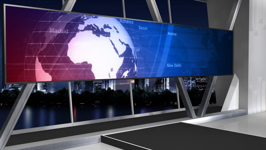 This is a News Studio. Stock Footage Video (100% Royalty-free) 6134519 ...