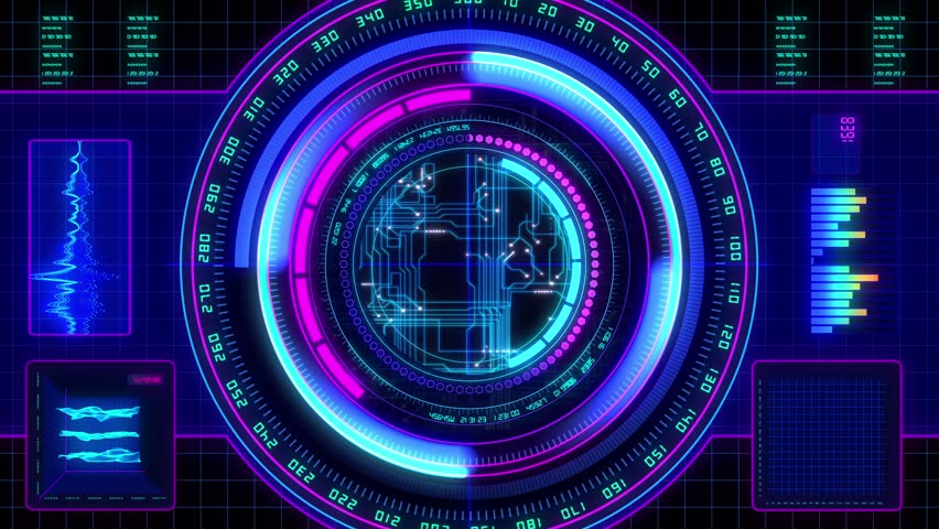 Digital Technology Interface Background Stock Footage Video 1770671 ...