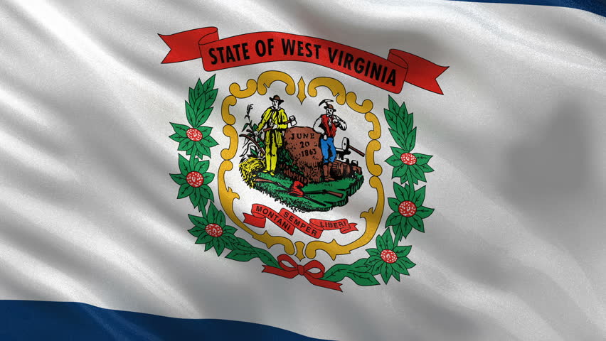 Us State Flag of West Stock Footage Video (100% Royalty-free) 6212999 ...