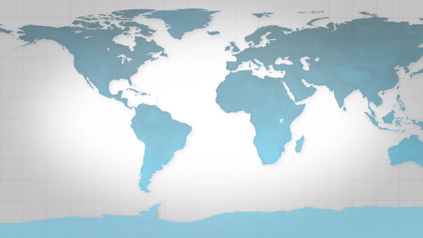 Blue Map Of The World, Good Background Stock Footage Video 310477 ...