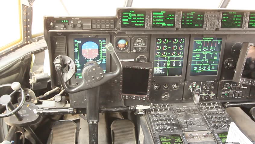 Stock video of cockpit of usaf hercules c-130 military | 6247349 ...