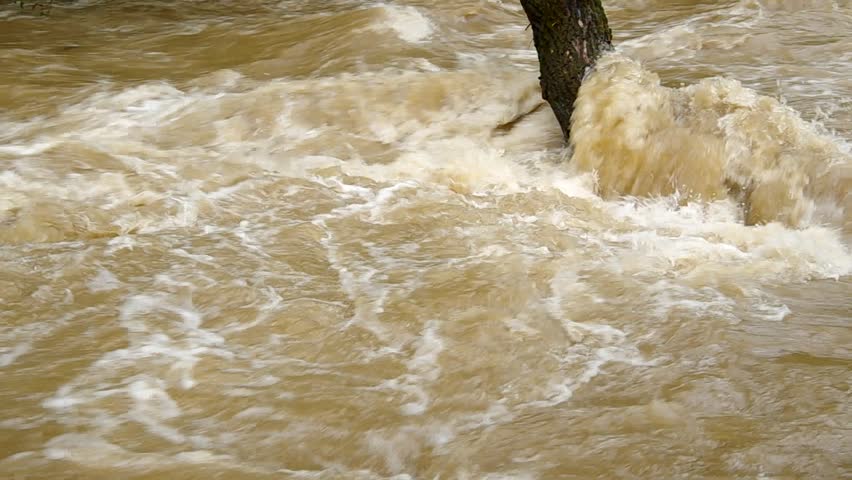 Stock video of tempestuous flow of the river after | 6394469 | Shutterstock