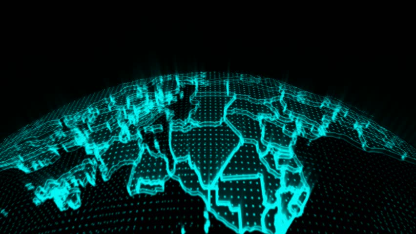 Digital Planet Earth Stock Footage Video (100% Royalty-free) 6572849 ...