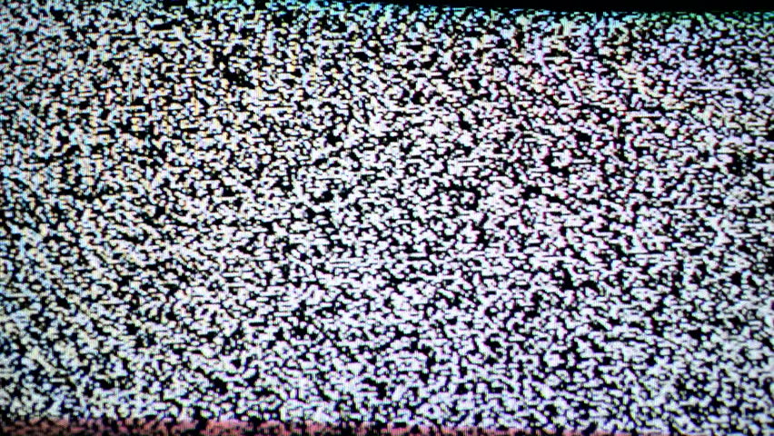 Stock video of detuned television. static tv noise screen | 6643259 ...