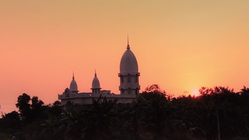 Sunset On a Hindu Vaisnava Stock Footage Video (100% Royalty-free ...