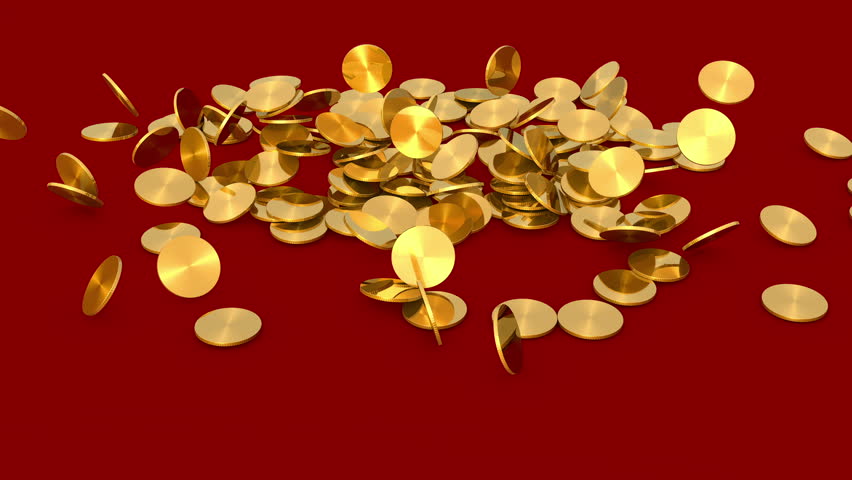 Animation of Falling Gold Coins Stock Footage Video (100% Royalty-free ...