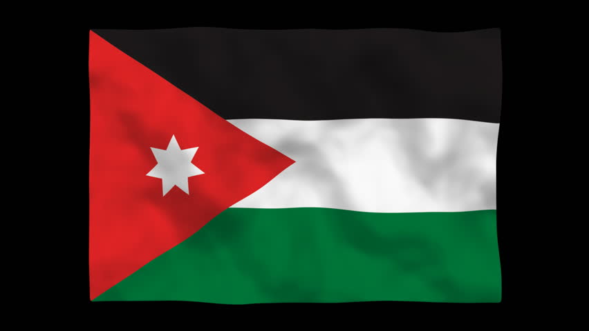 Flag Of Jordan Sky Background Stockvideos & Filmmaterial 6660986 ...