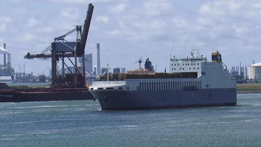 Europoort, Port of Rotterdam - Stock Footage Video (100% Royalty-free ...