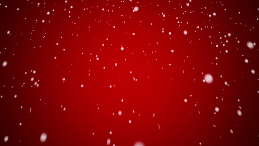 Snow Flurry Incoming Red Background Stock Footage Video (100% Royalty ...