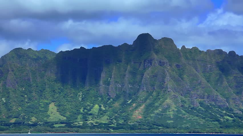 The Koolau Range On Oahu, Stock Footage Video (100% Royalty-free ...