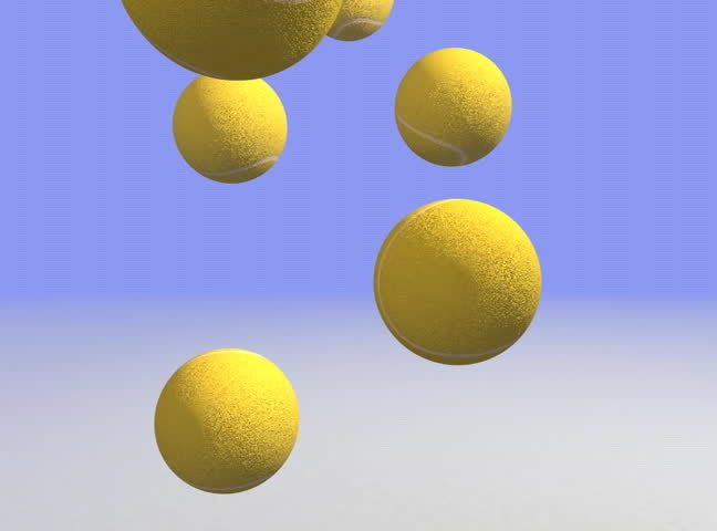 Tennis Balls Falling Stock Footage Video (100% Royalty-free) 720769 ...