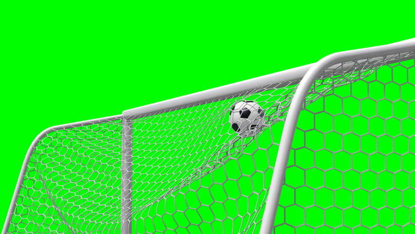 Football Soccer Ball Goal Into Net Slow Motion Stock Footage Video ...