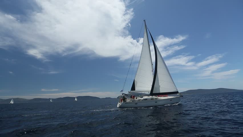 Sailing in the Early Morning Stock Footage Video (100% Royalty-free ...