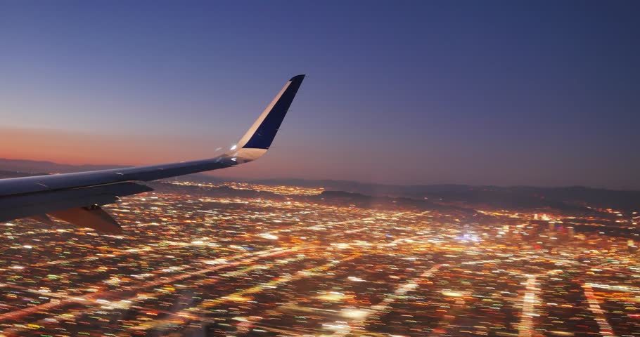 Stock video of jet plane landing in los angeles | 7749199 | Shutterstock