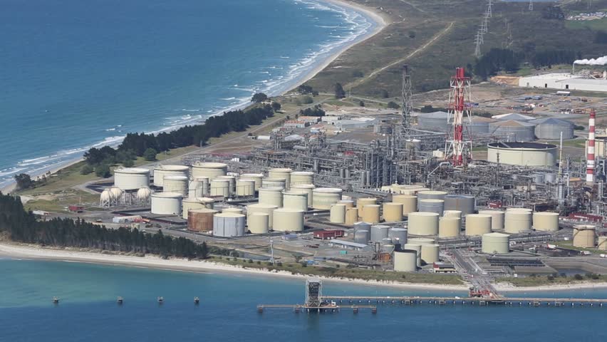Marsden Point Oil Refinery in Stock Footage Video (100% Royalty-free ...