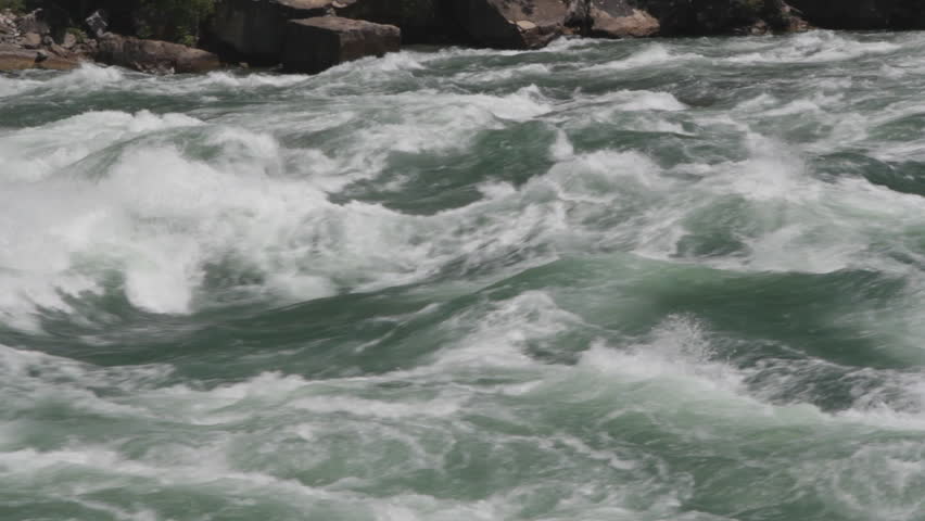 Niagara River Rapids. Wide Shot. Stock Footage Video (100% Royalty-free ...