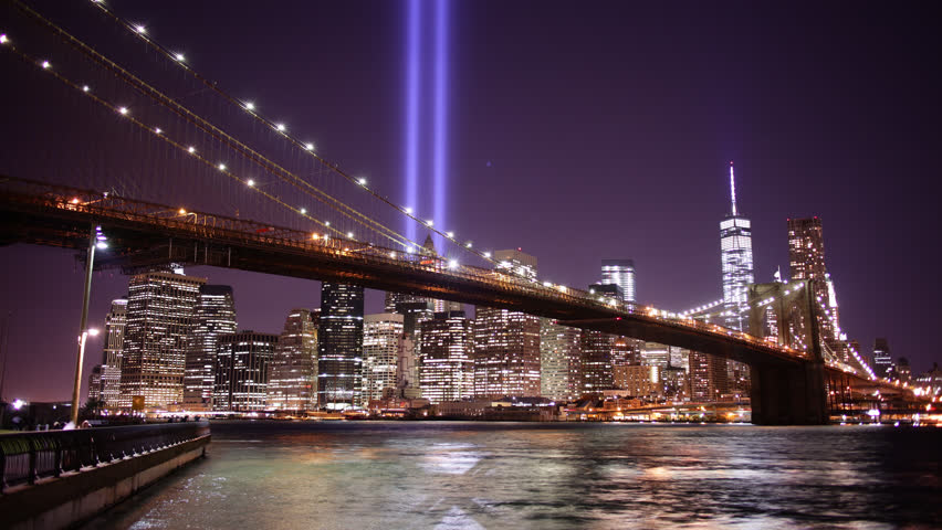 911 Lights In New York City - Empire State Building And Manhattan ...