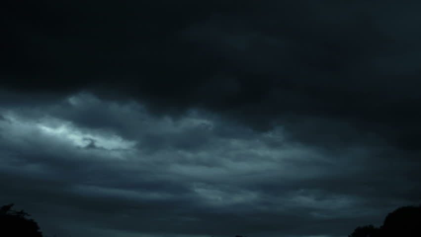 Scary Storm Deep Blue Skies