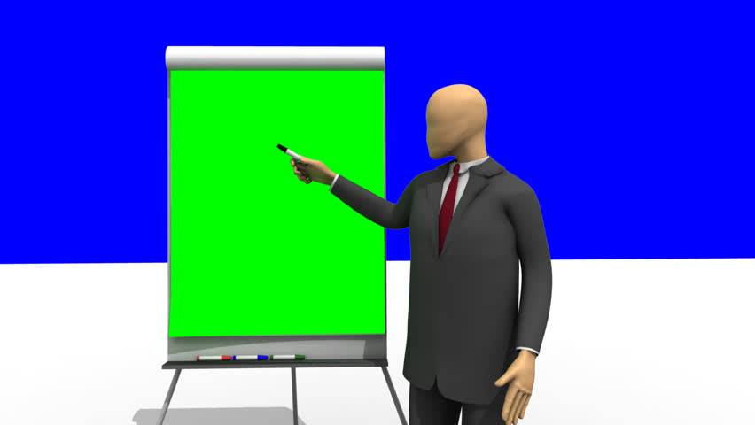 Stock video of animation showing 3d man giving | 818629 | Shutterstock