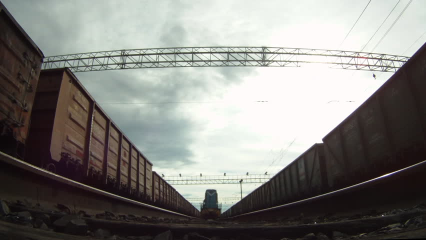 Camera View Under the Freight Stock Footage Video (100% Royalty-free ...