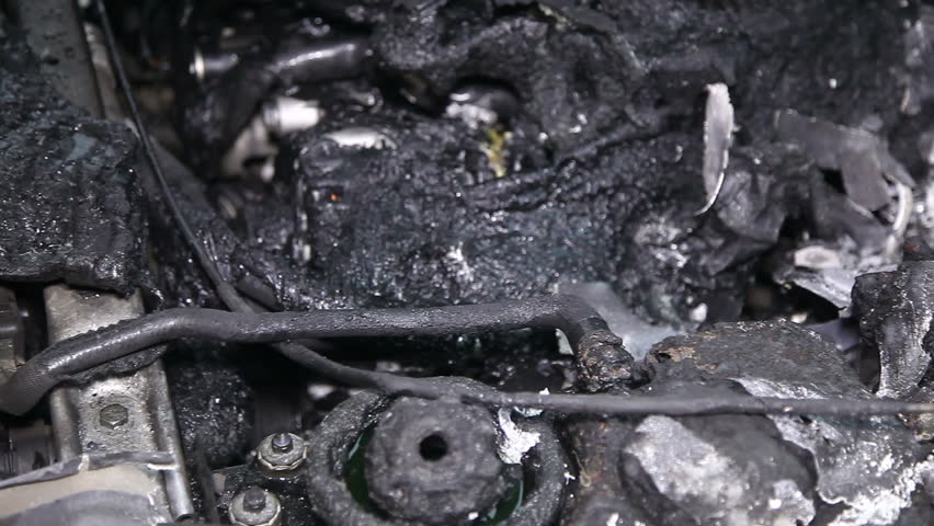 Melted Parts of the Car Stock Footage Video (100% Royalty-free) 8554639 ...