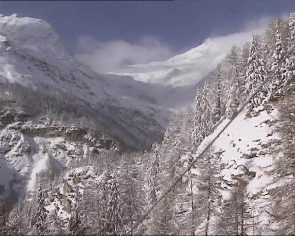 Video de stock de alp grum, switzerland - winter 1995: | 8560369 ...