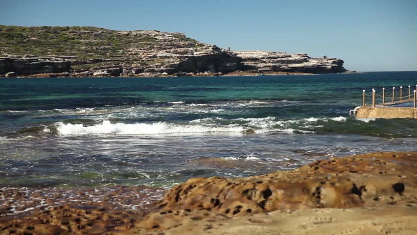 Malabar Rock Pool Sydney - Stock Footage Video (100% Royalty-free ...