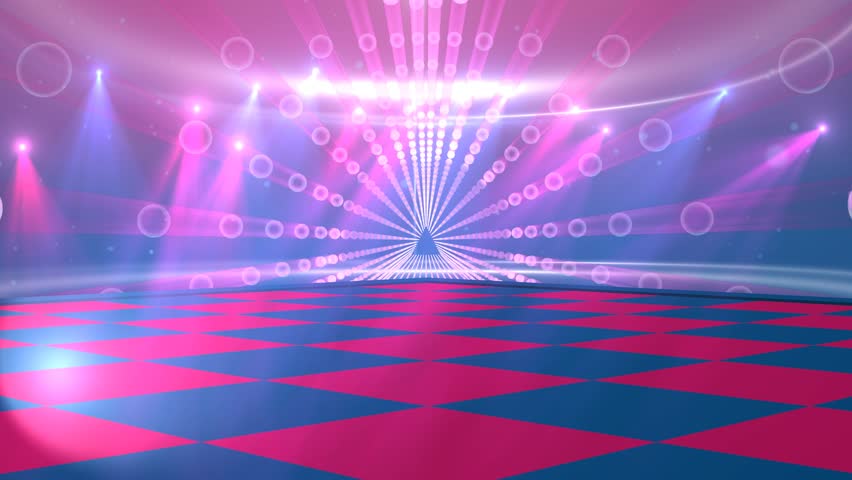 Virtual Dance Floor Disco Lights Background 6 - For Titles, Logo ...