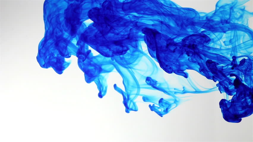 Blue Ink In Water Stock Footage Video 4124482 | Shutterstock