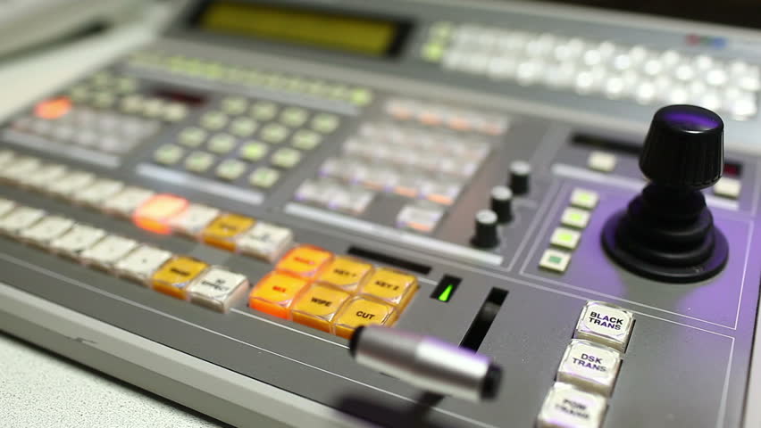 Professional Video Switcher Setup Video Switching Board Before Live ...