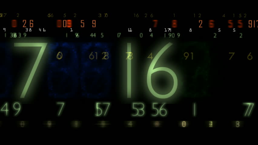 Digital Scoreboard. Numbers of Different Stock Footage Video (100% ...