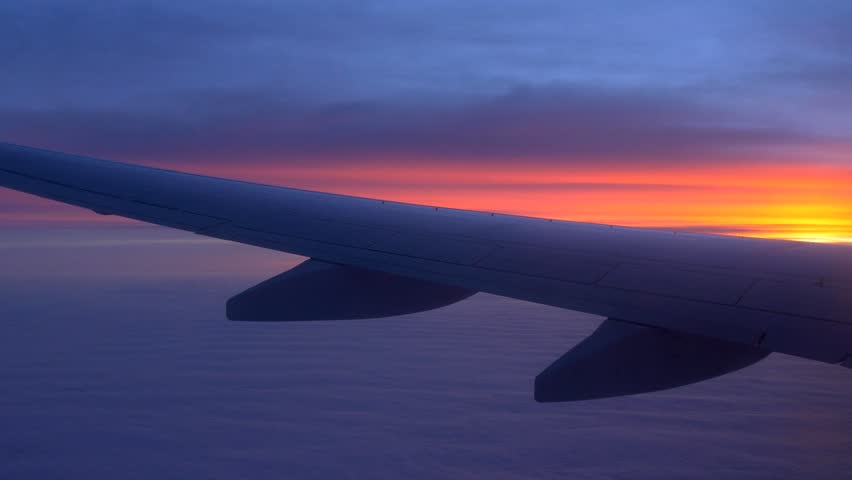 4k Uhd POV Point Of View Inside Airplane Passenger Window Seat, Plane ...