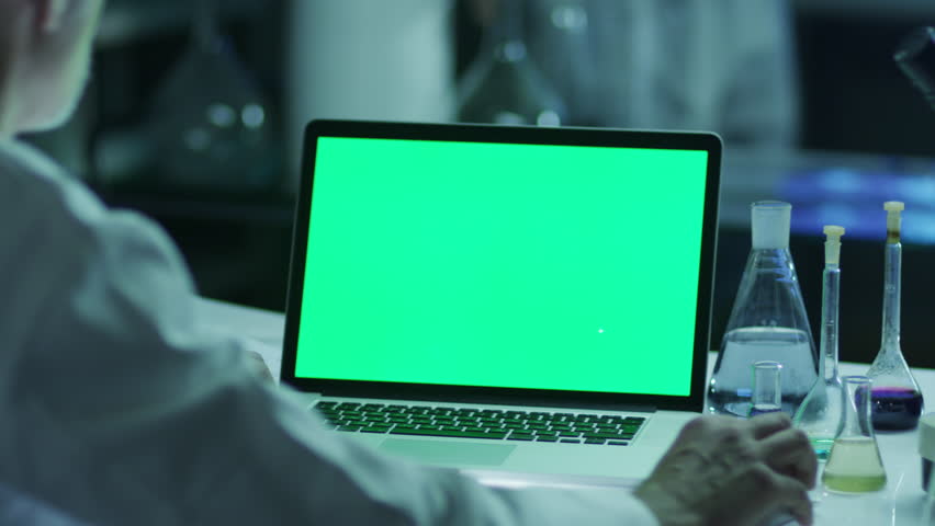 Scientist is Using Laptop Stock Footage Video (100% Royalty-free ...