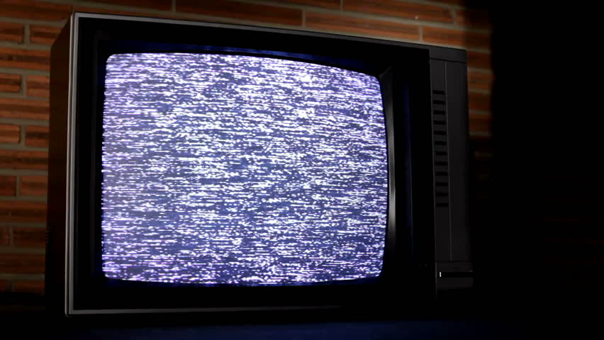 Tv Screen Flickering with Static Stock Footage Video (100% Royalty-free ...