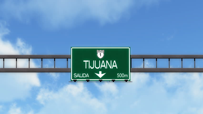 Stock video of 4k passing under tijuana mexico highway | 9353429 ...