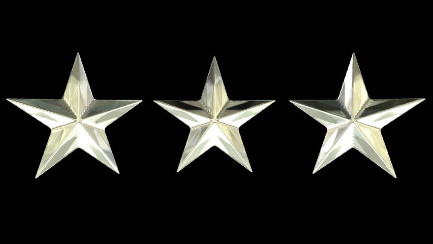 animated spinning three silver stars against 스톡 비디오 | 9442739 ...