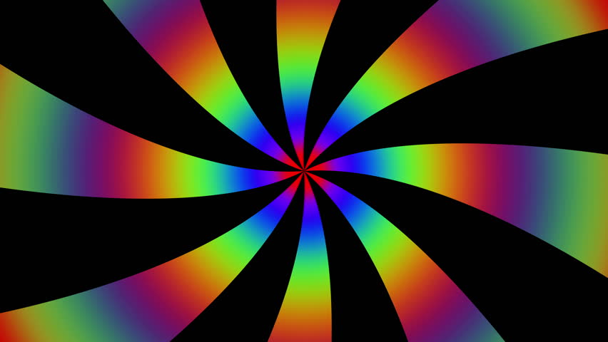 Retro Target Pattern, Rainbow Colors. Stock Footage Video (100% Royalty ...